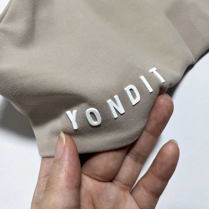 Custom Logo Silicone Letter Labels for Garment Printing