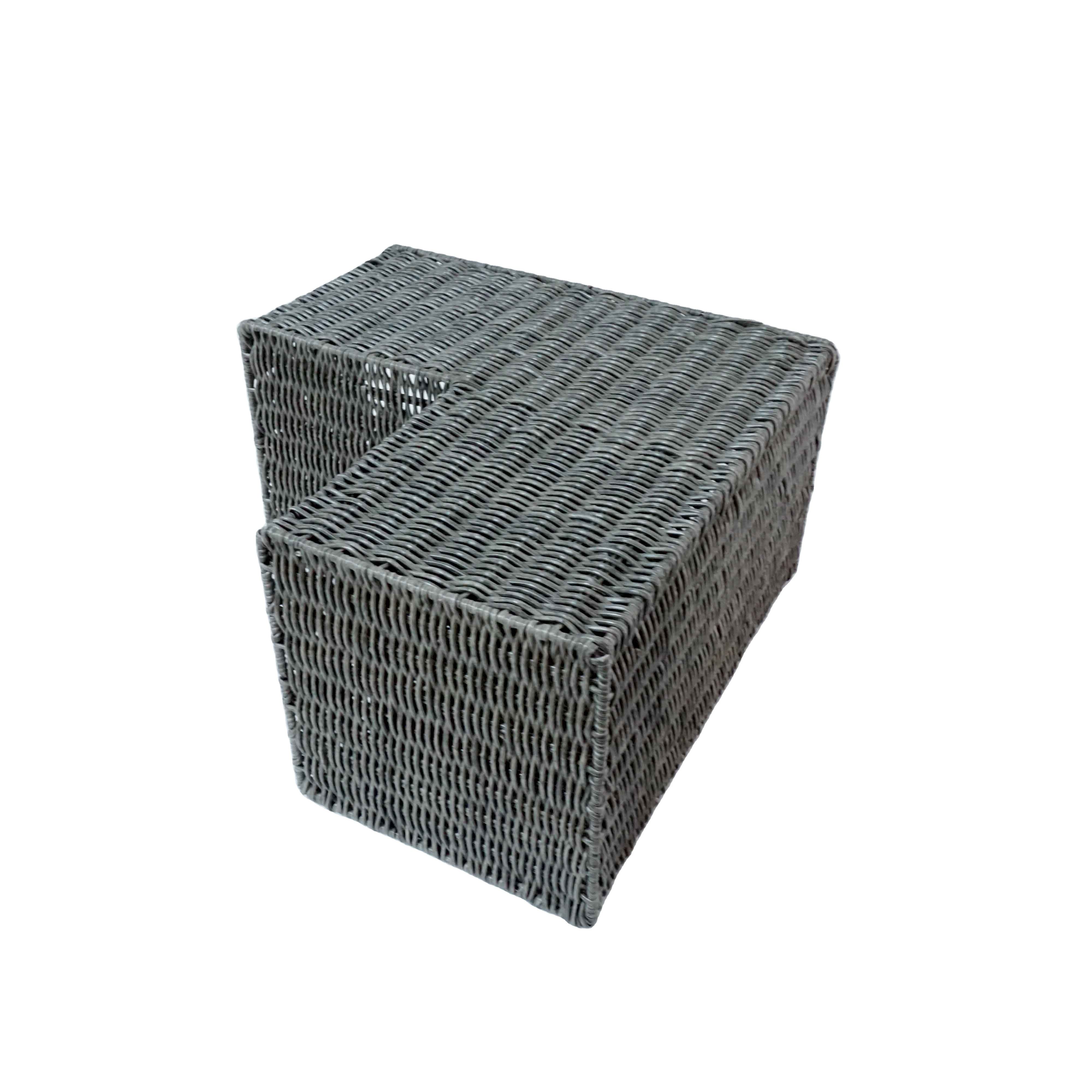 Durable Plastic Stair Baskets | Modern Design Storage