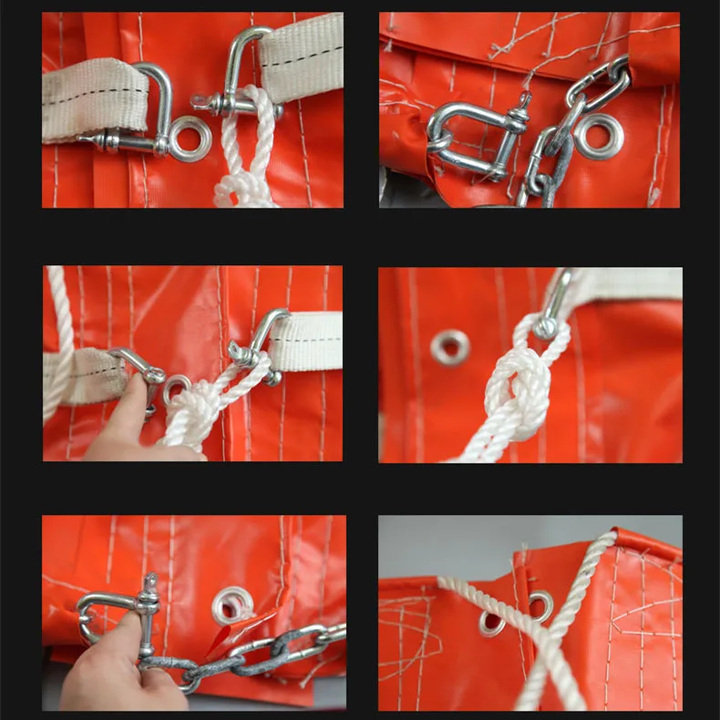 PVC Solid Float Oil Spill Containment Fence Boom Oil Absorbent Boom ...