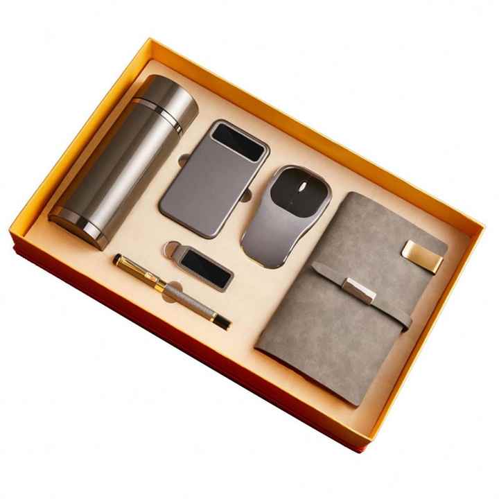 2024 Trending Power Bank, Notebook Thermos Cup Business Gift Set New ...