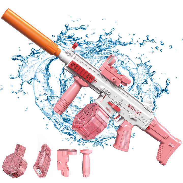 Pink Colored Crystal Water Bullet Gun Outdoor Amusement Park Water ...