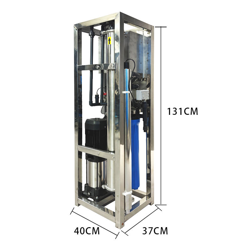 RO Membrane FRP Tank & Booster Pump Set 500L/Hour Reverse Osmosis ...