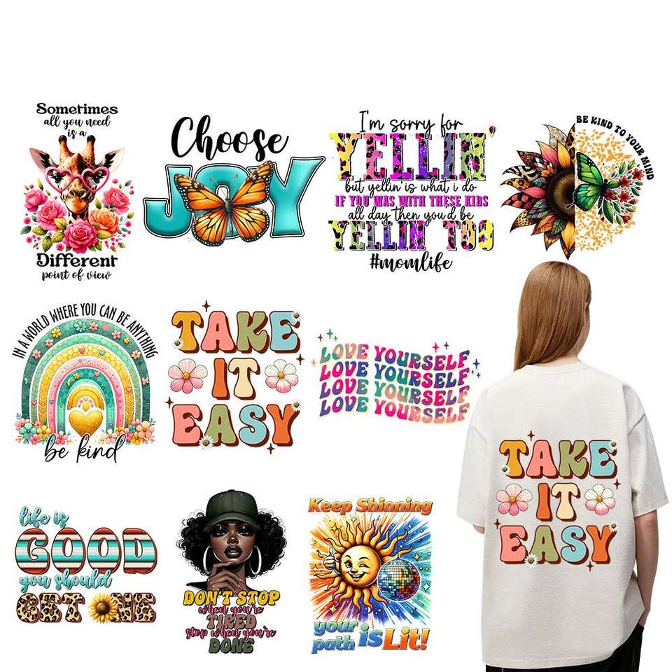 Inspiration Cute Cartoon Eco-Friendly Waterproof Iron Patches PET PU ...