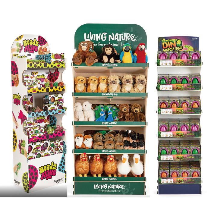 Custom Logo Retail Store Display Racks - Wood & Recyclable