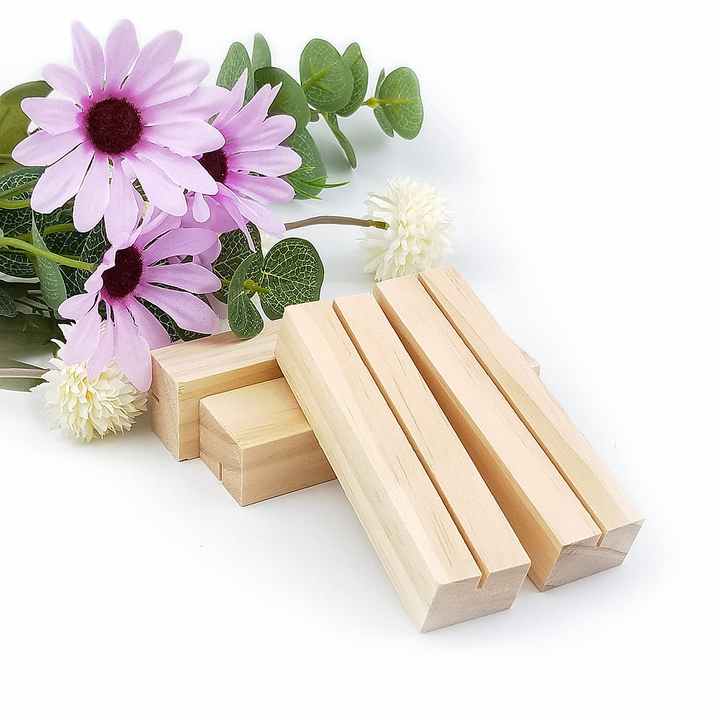 Natural Wooden Base for Acrylic Sign Holder - Customizable OEM/ODM
