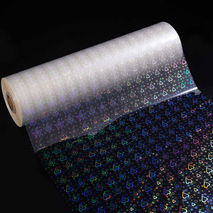 Soft-texture Translucent 3D Glitter Laminating Film Roll