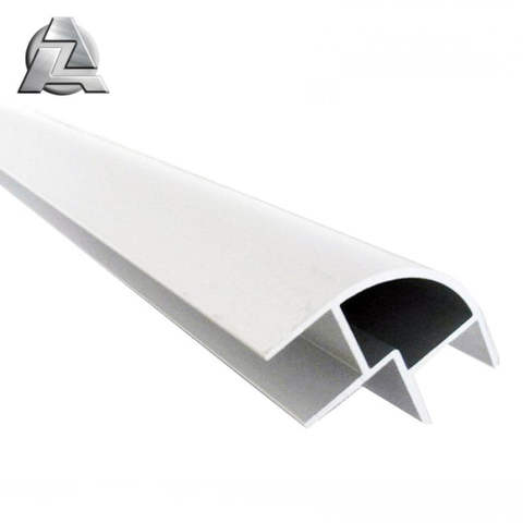 Extruded half round d shape aluminium extrusion profile tubing pipe ...