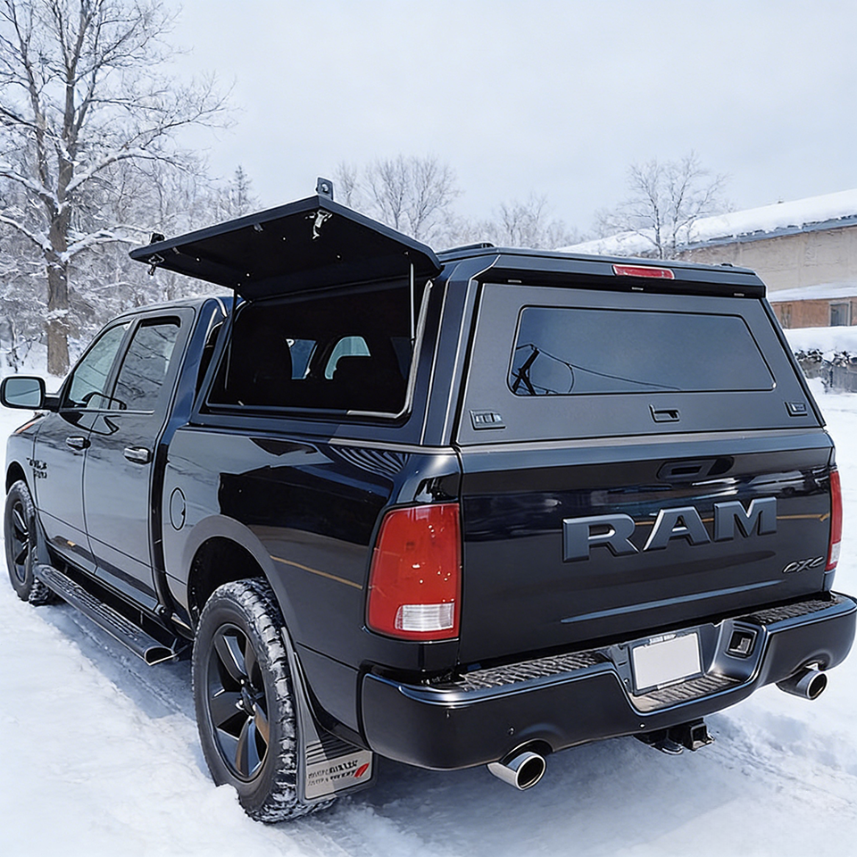 DIY Friendly Aluminum Hardtop Bed Cap Pickup Toppers Dodge RAM 1500 5 ...