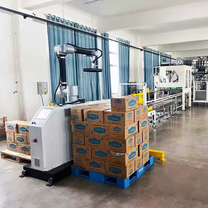 Automatic Pallet Stacker Collaborative Cobot Arm Gripper Palletizer Robot Palletziing Prices ...