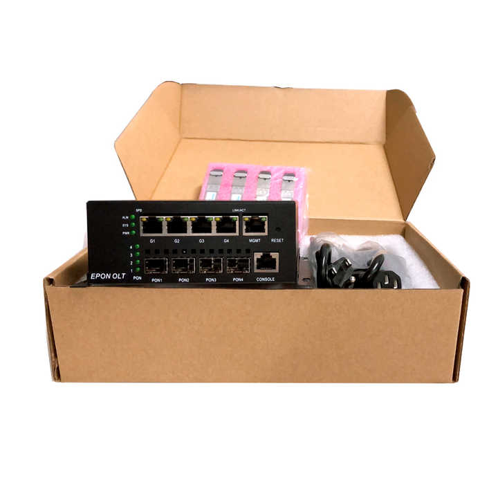 Hioso EPON OLT - 4port FTTH Mini OLT for FTTX Networks