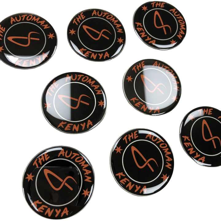 Crystal Epoxy Logo 3D Embossed Adhesive Stickers for Craft