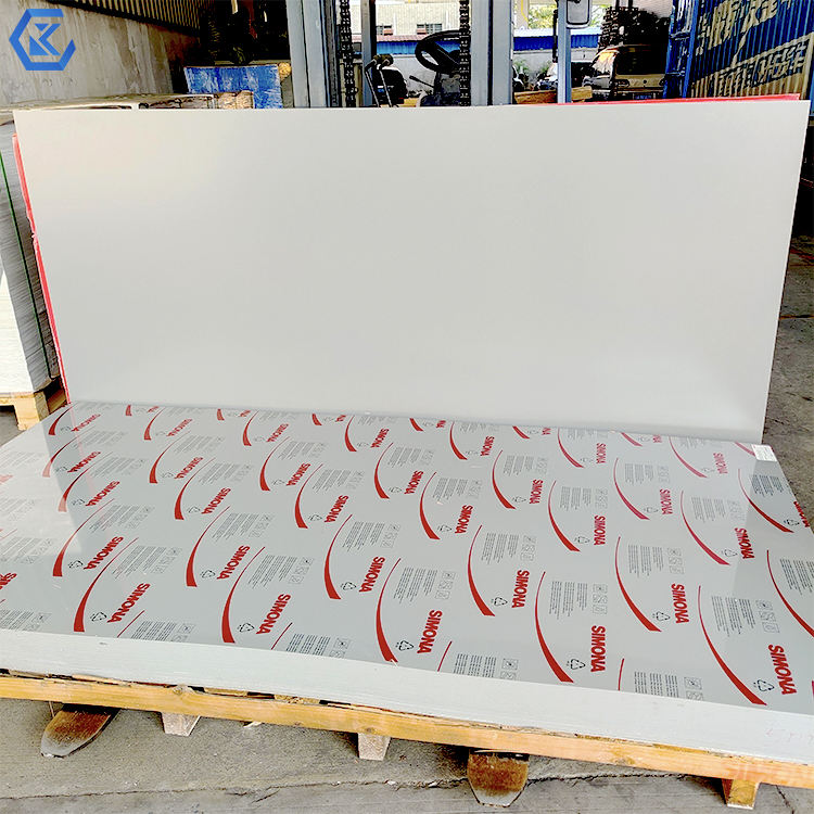 SIMONA German PVC Sheet Plastic Boards 18mm Grey Extruded