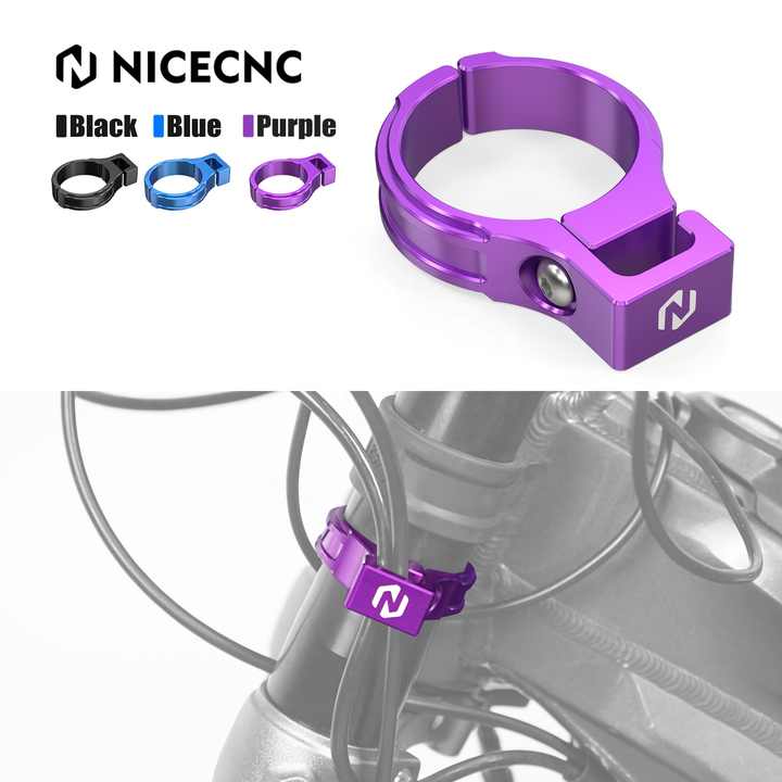 NiceCNC for 2025 2024 Light Bee X S L1E Front Fork Hose Guide Brake ...