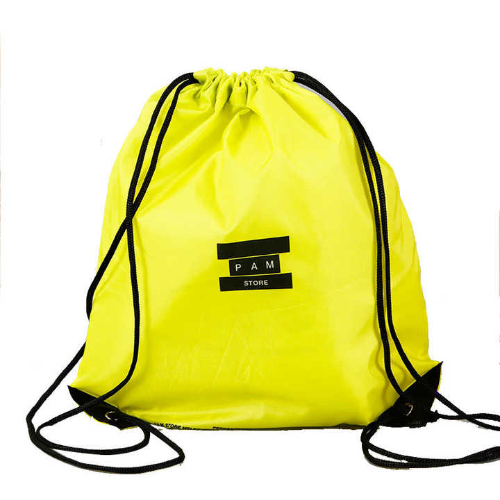 Custom Logo Plain Polyester Drawstring Bag - Eco Friendly
