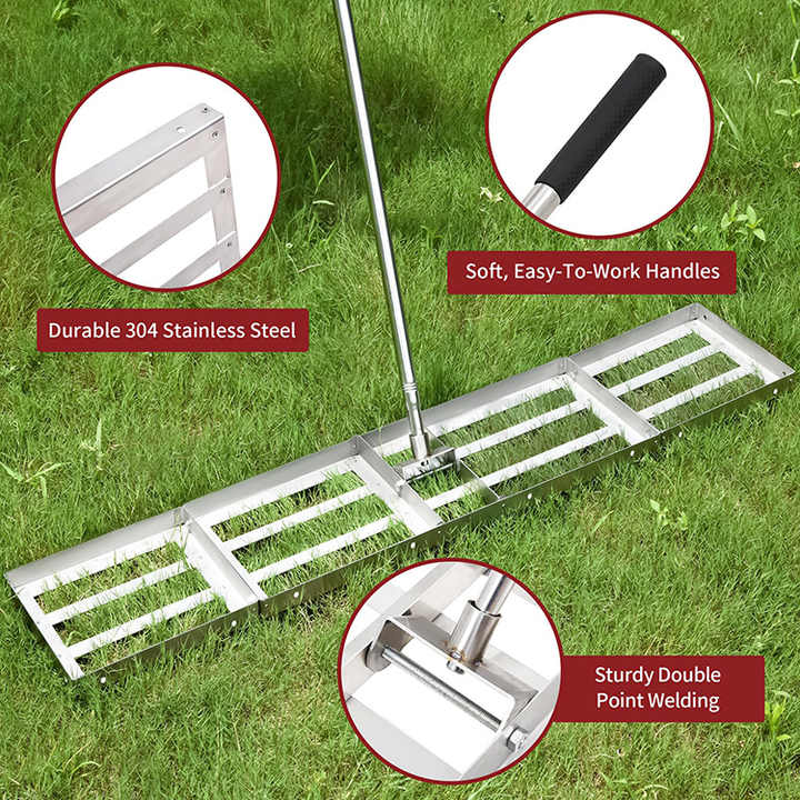 Jh-mech Heavy Duty Lawn Leveler - Perfect for Garden & Golf