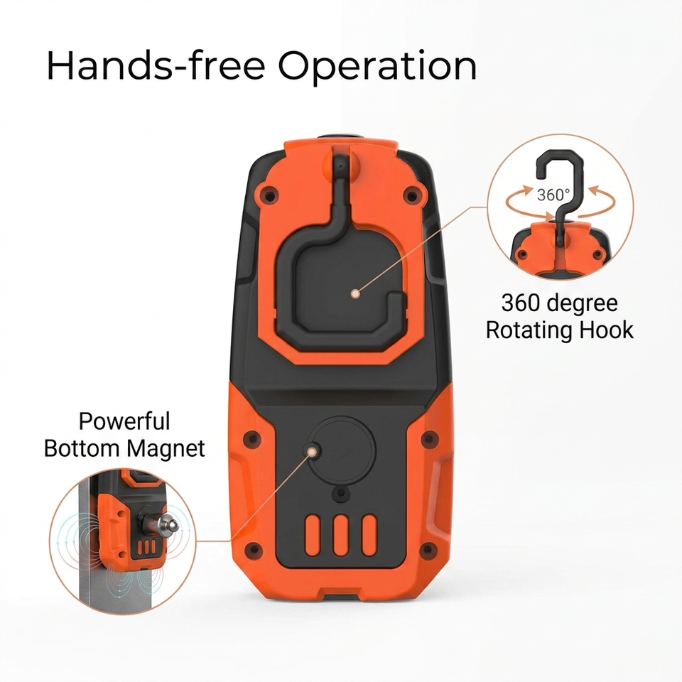 Portable Hanging LED Work Light, High Brightness, Hook Design for Car ...
