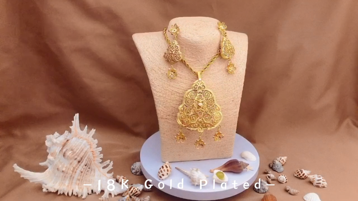 JT Fashion Gold Jewelry Set - 18K Gold Plated Treasures