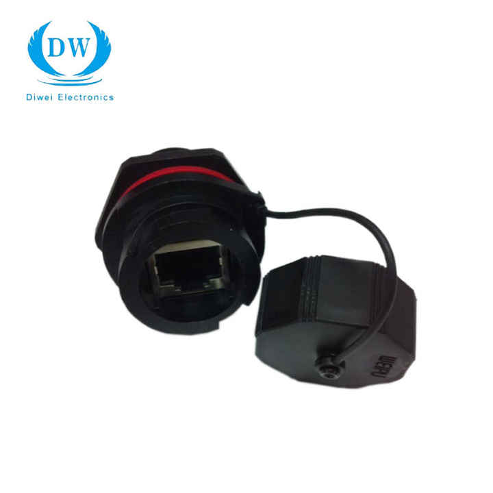 M19/M20 RJ45 Waterproof Connectors by DIWEI - Reliable Data Communication