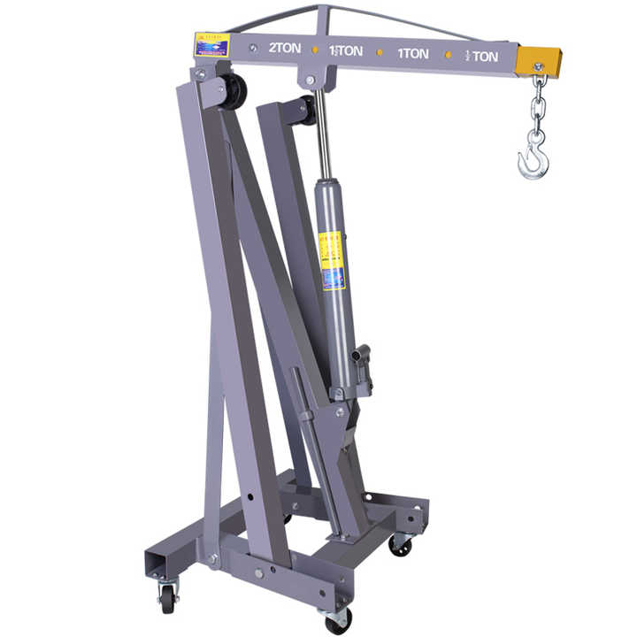 2 Ton Hydraulic Folding Engine Crane Stand Hoist Lift Jack