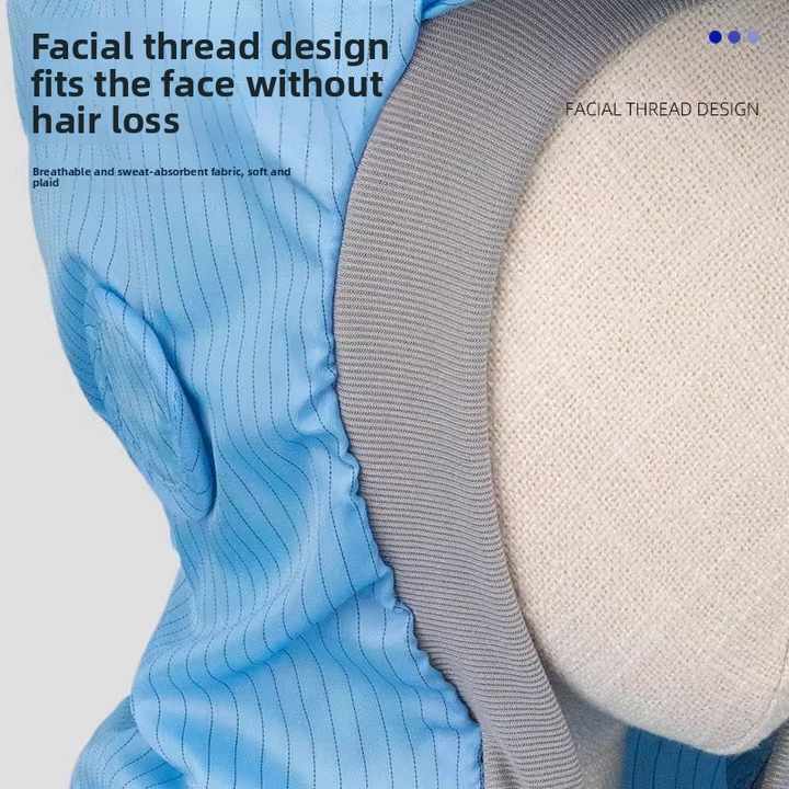 GMP-Compliant Cleanroom Work Hat Breathable Anti-Static Full-Coverage ...