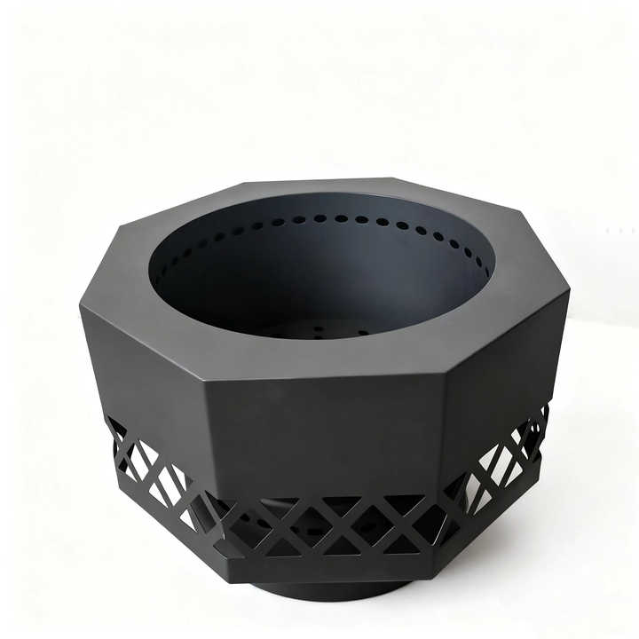 Octagonal Smokeless Fire Pit for Outside Outdoor Small Bonfire Pit ...