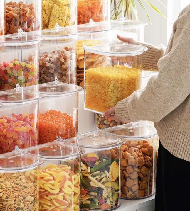 ECOBOX Food Bins - Efficient Storage Solutions for Cereal, Nuts, and Candy