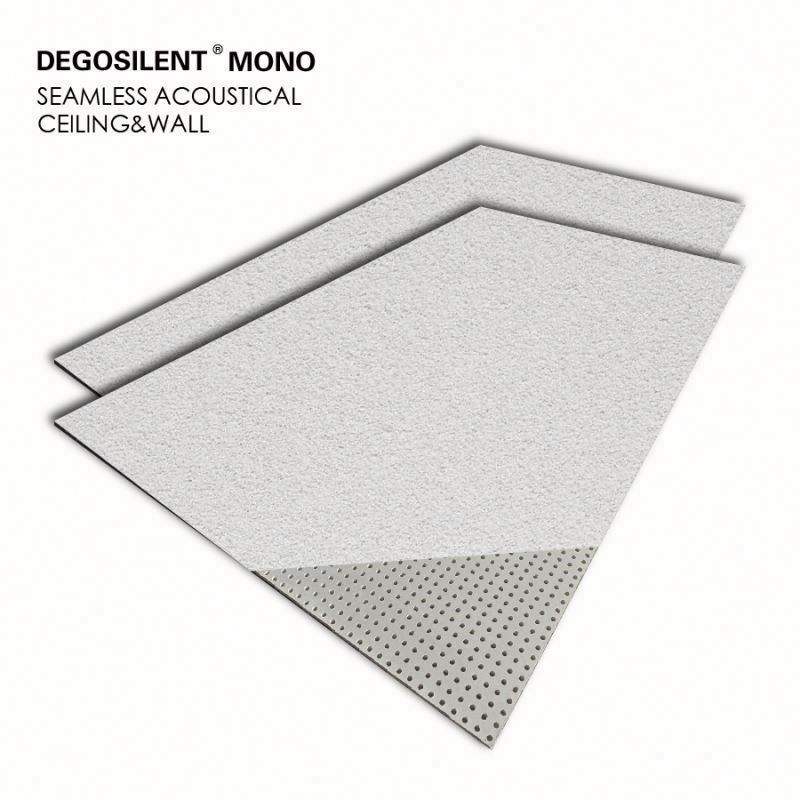 Monolithic Acoustic Gypsum System Ceiling Plaster Finished Perforated ...