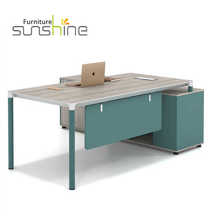 Light Luxury L Shape Manager Table - Modern Executive Desk