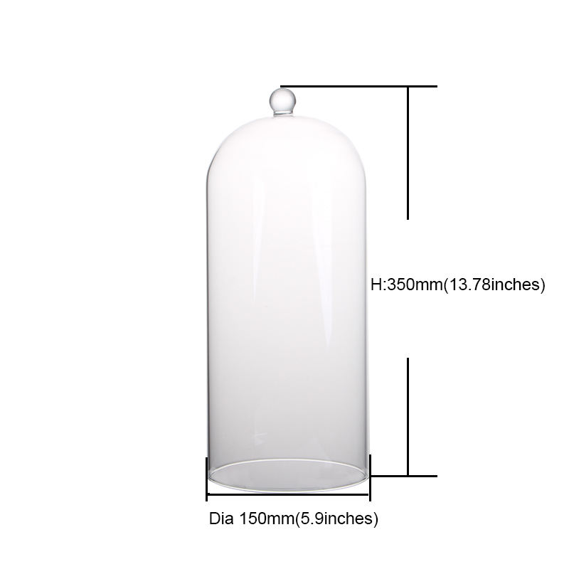 Handmade High Quality Borosilicate Glass Round for Jar with Flower ...