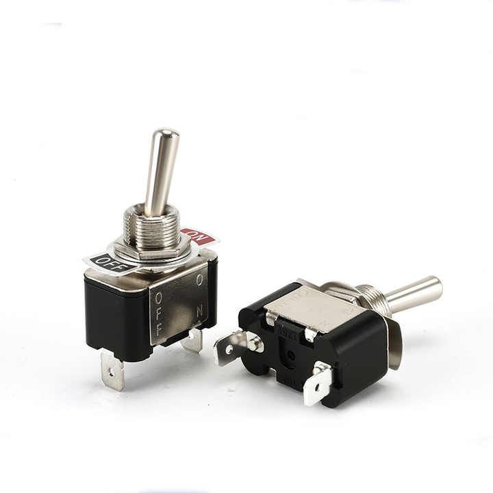 Eco-Friendly Black 2 Pin Mini Toggle Switch KN3A-101 Button 2 Stop ...