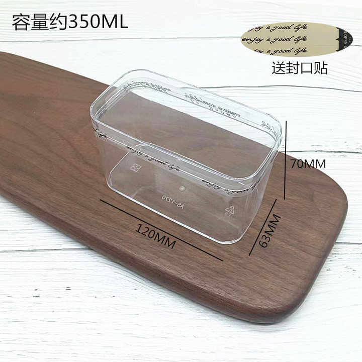 Wholesale Custom Logo Transparent Clear Acrylic Cake Box Tiramisu ...