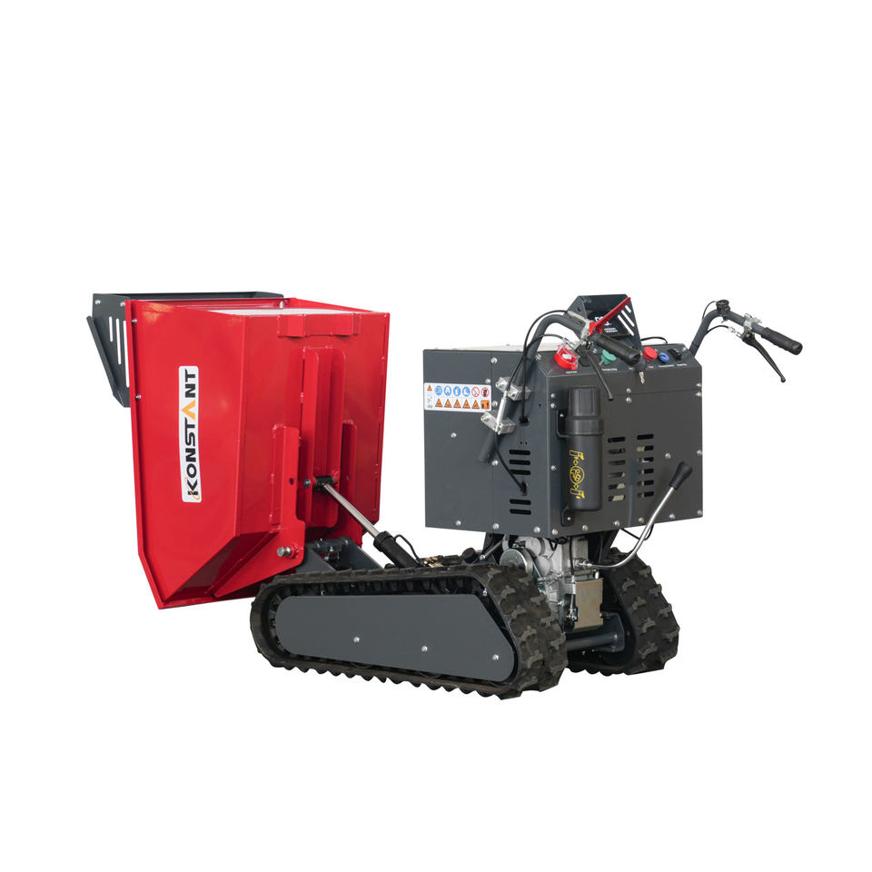 KONSTANT Electric Tracked Mini Dumper Skid Steer 350kg Load All-Terrain ...