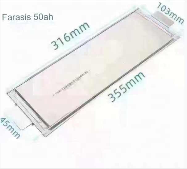 Farasis High Capacity NCM Battery - 3.7v 50ah Pouch Cell