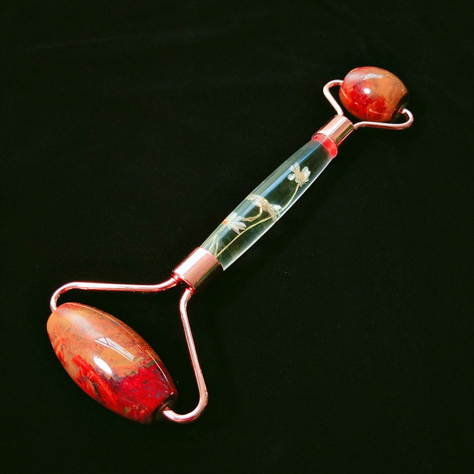 2026 Chinese Natural stone crystal facial roller Ocean Agate Rollers in ...