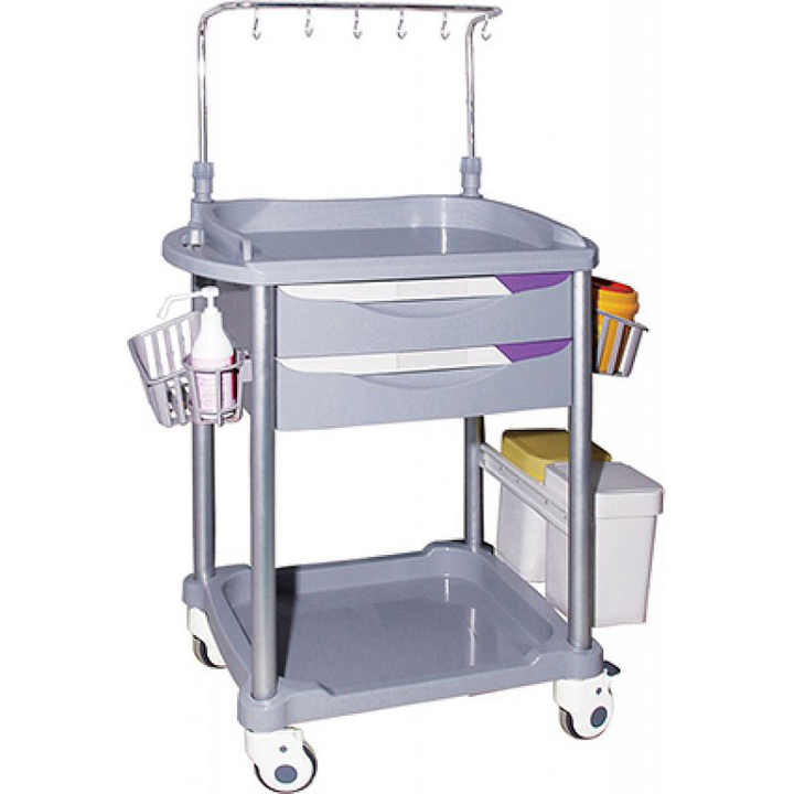 Hospital ABS Medical Mobile Medication Changing Patient Nursing Trolley ...