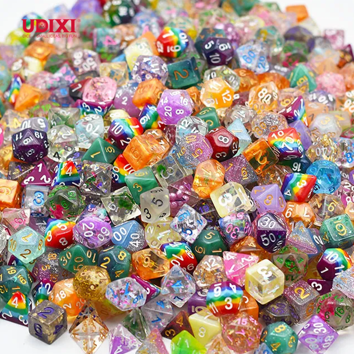 Udixi Plastic RPG Polyhedral Dungeons and Dragons D&d Dice