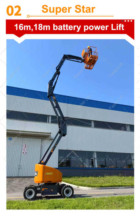 Diesel All-Terrain Sky Elevator Articulated Boom Lift with 300kg Load ...