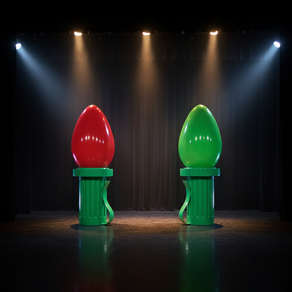 Giant Led Fiberglass Christmas Light Bulb Outdoor Holiday Decoration ...