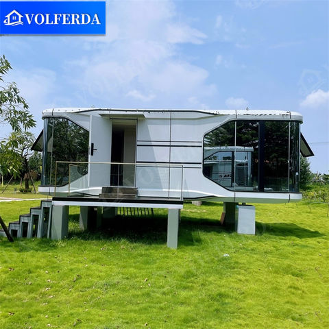VOLFERDA E7 Space Capsule House Prefab Houses Set kitchen Cabinet ...
