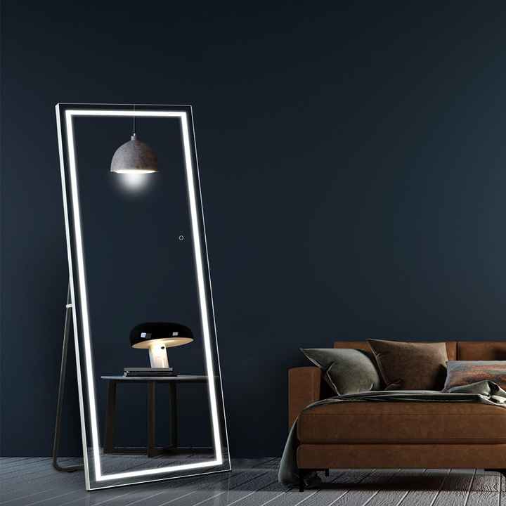 Custom Modern Luxury LED Smart Touch Floor Mirror