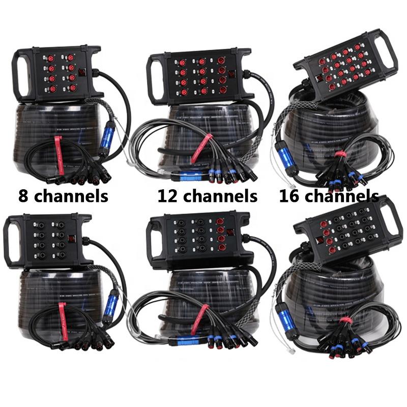 Dmx Audio De Y Power Snake Xlr Cable Male to Female Multi-Mic 4 8 12 ...