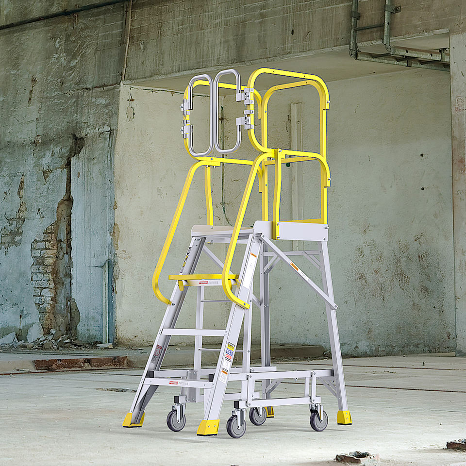 Aluminum Ladder Bench Double Side Ladder Aluminum Durable Heavy Duty ...