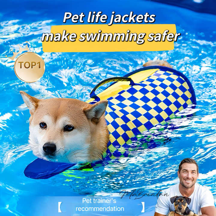 Custom Personalized Reflective Safety Lifeguard Life Jacket for Dogs ...