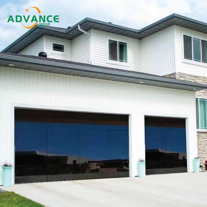 2025 Advance High Rust-Resistant Automatic Double-Glazed Garage Doors ...