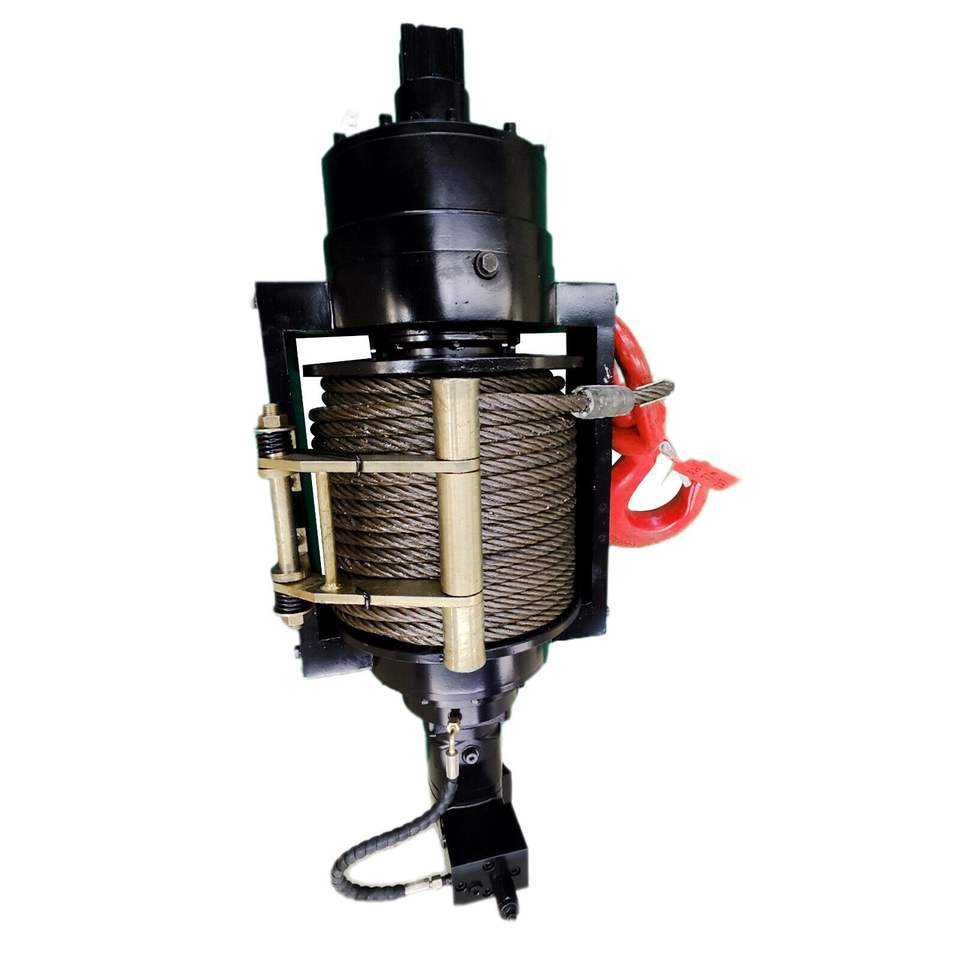 Hydraulic Steel Capstan Winch with Steel Wire Rope for Cranes/Tow truck ...