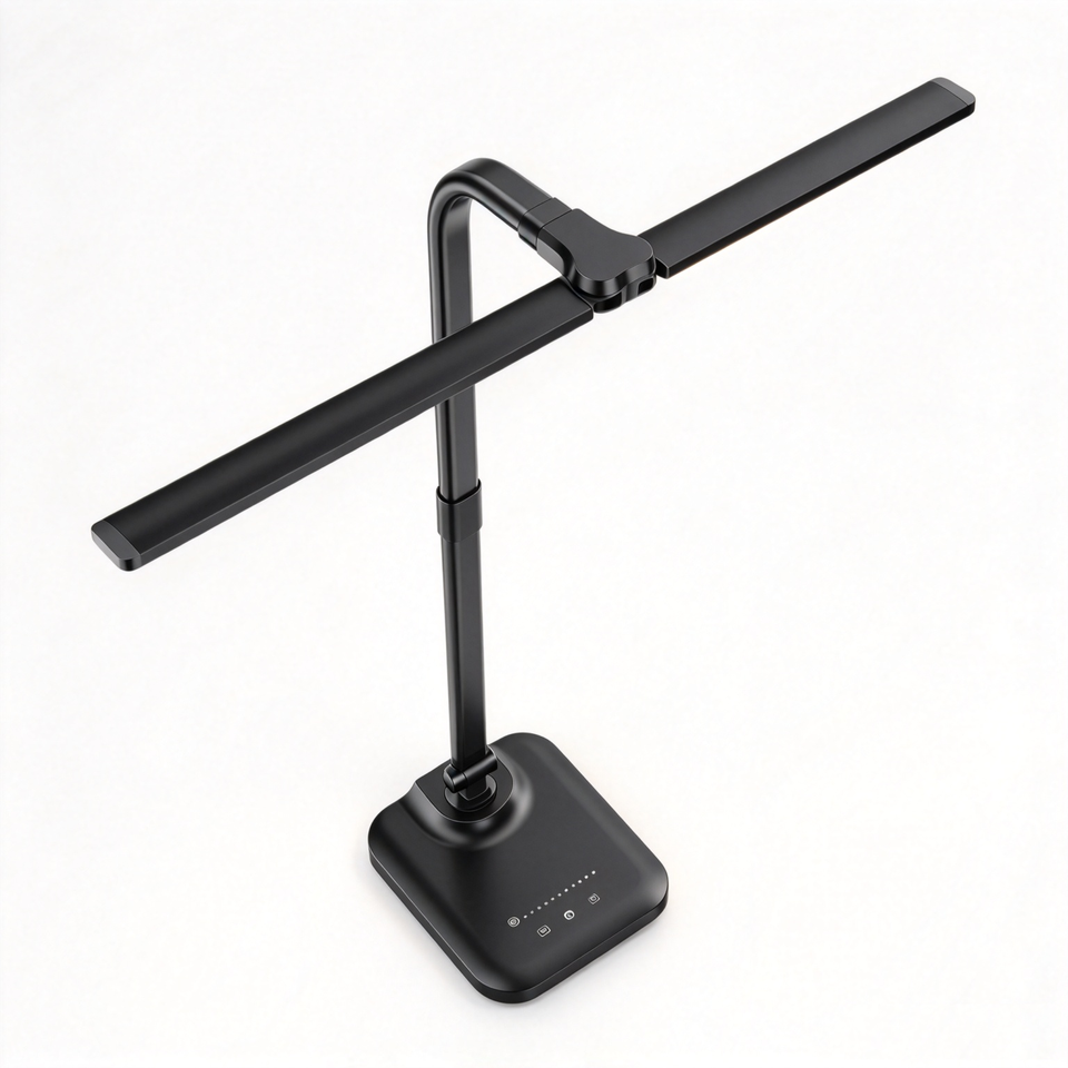 Long Panel LED Desk Lamp 10W 6V AC Touch Dimmable Table Lamp with Night ...