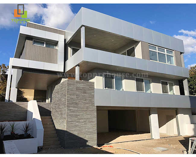 3D Design Light Steel Frame Precast Building - Modern Villa