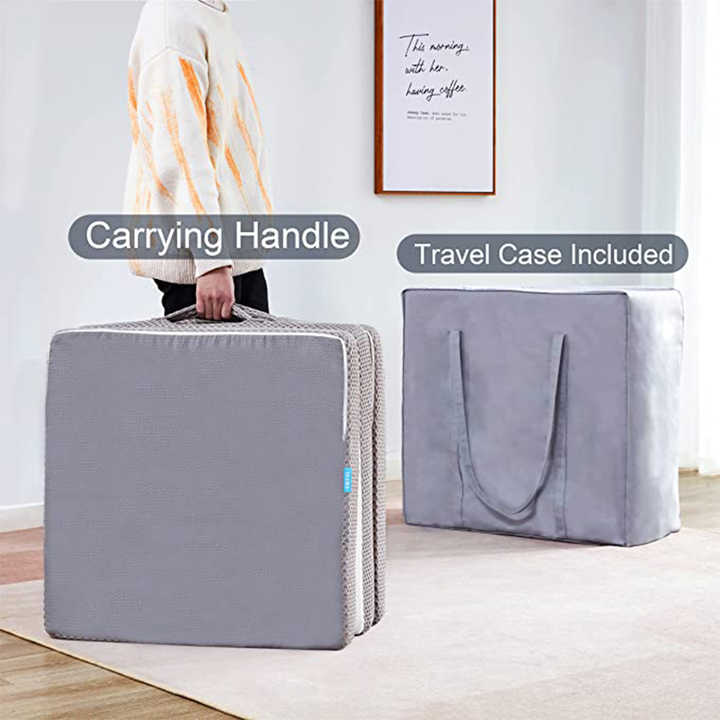 OEM Foldable Gel-Infused Convoluted Foam Mattress Topper