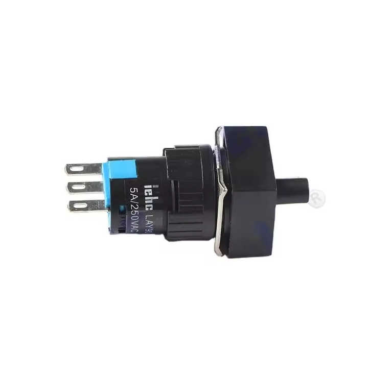 Iehc Series High Quality Square Head Rotary Push Button Switch Plastic 250V Max Voltage 1NO1NC ...