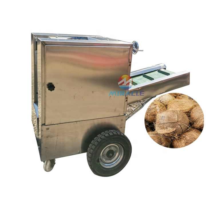 High Quality Coconut Coir Fiber Extracting Machine Coconut Dehusking ...